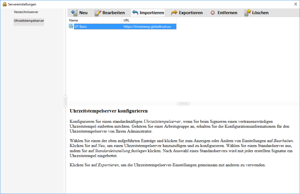 Signatur und Zeitstempel in Adobe Acrobat DC konfigurieren | Global Trust